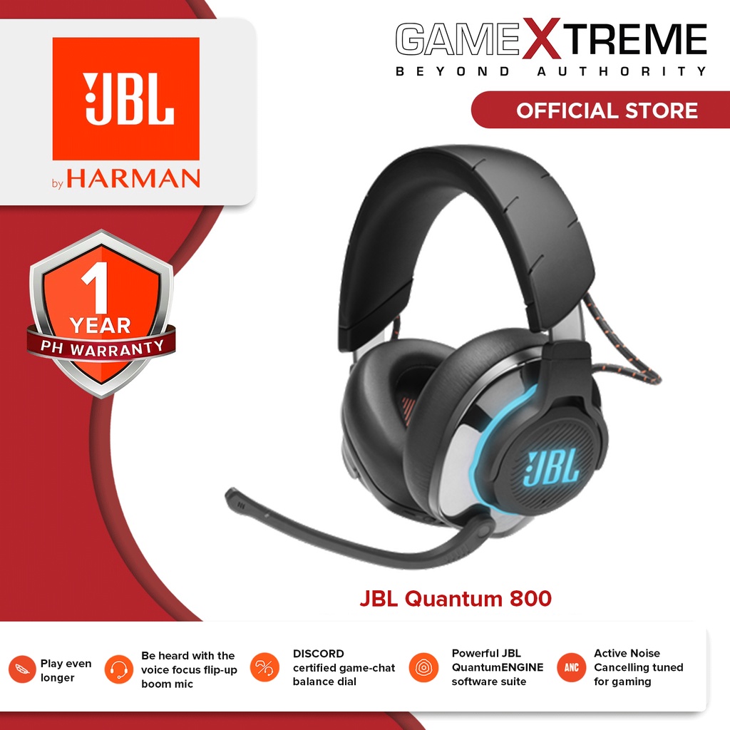 JBL Quantum 800 Wireless over-ear performance PC gaming headset w ...