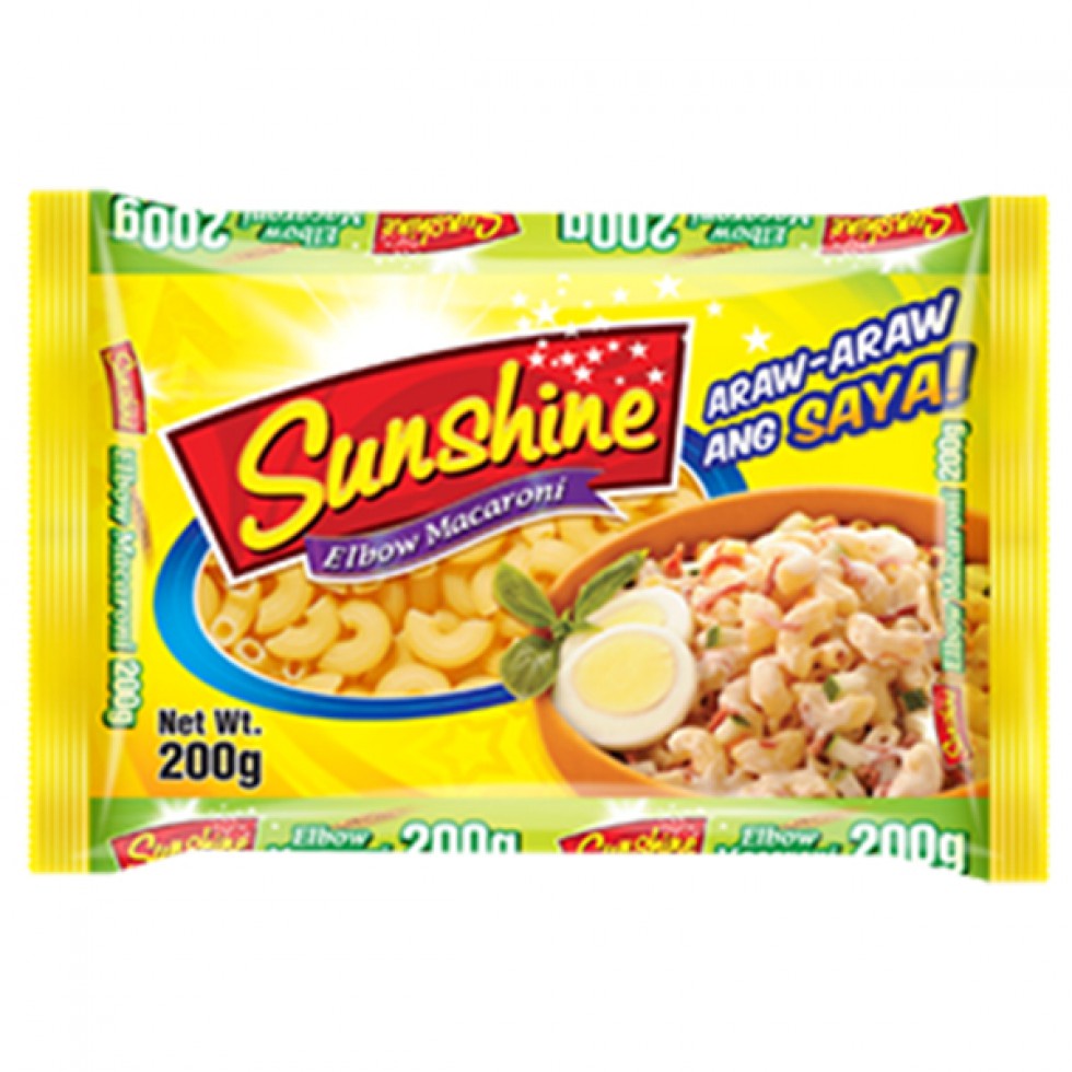 Sunshine Elbow Macaroni 200g | Shopee Philippines