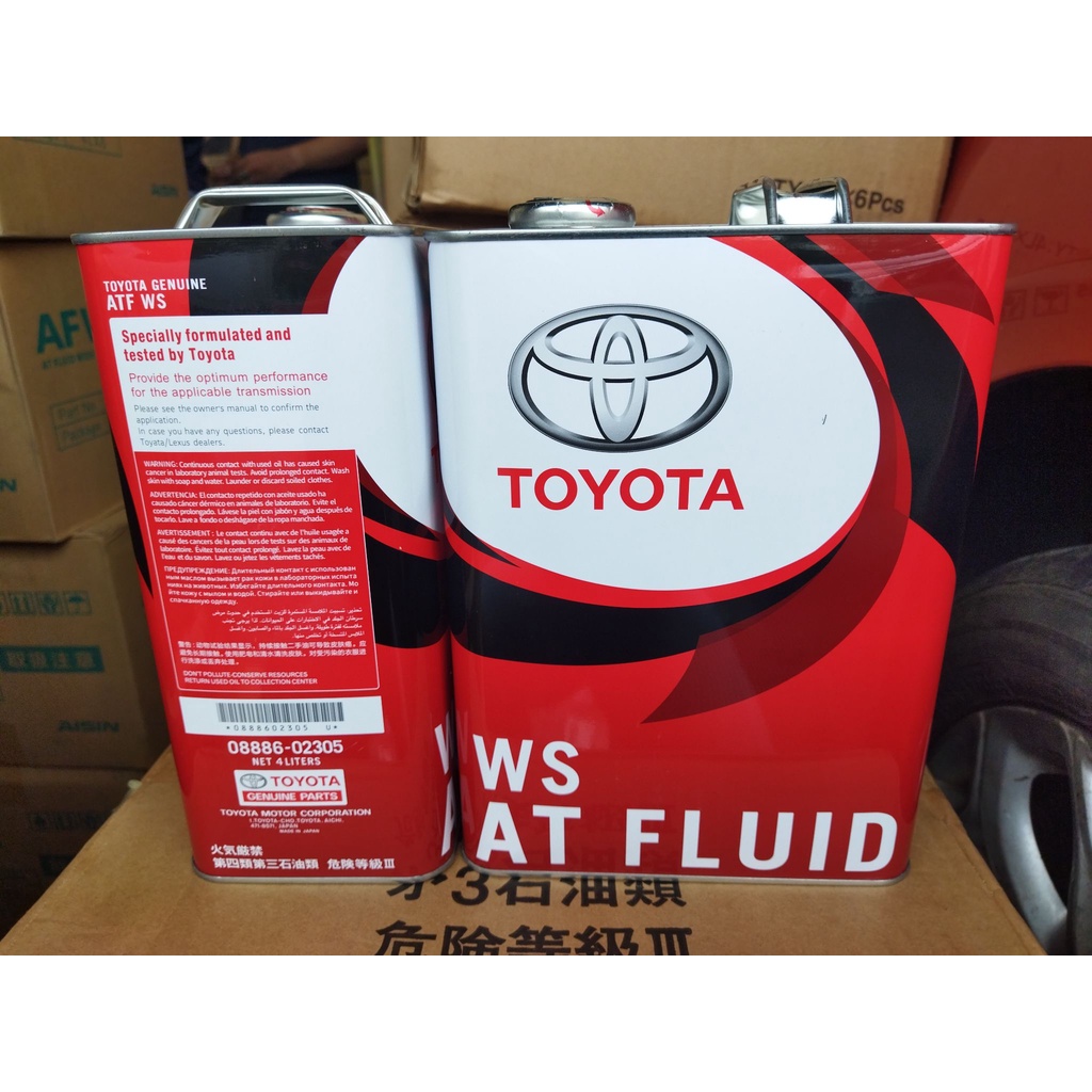 08886-02305 AUTOMATIC TRANSMISSION FLUID (AT-FLUID) AT-FLUID WS 4L ...