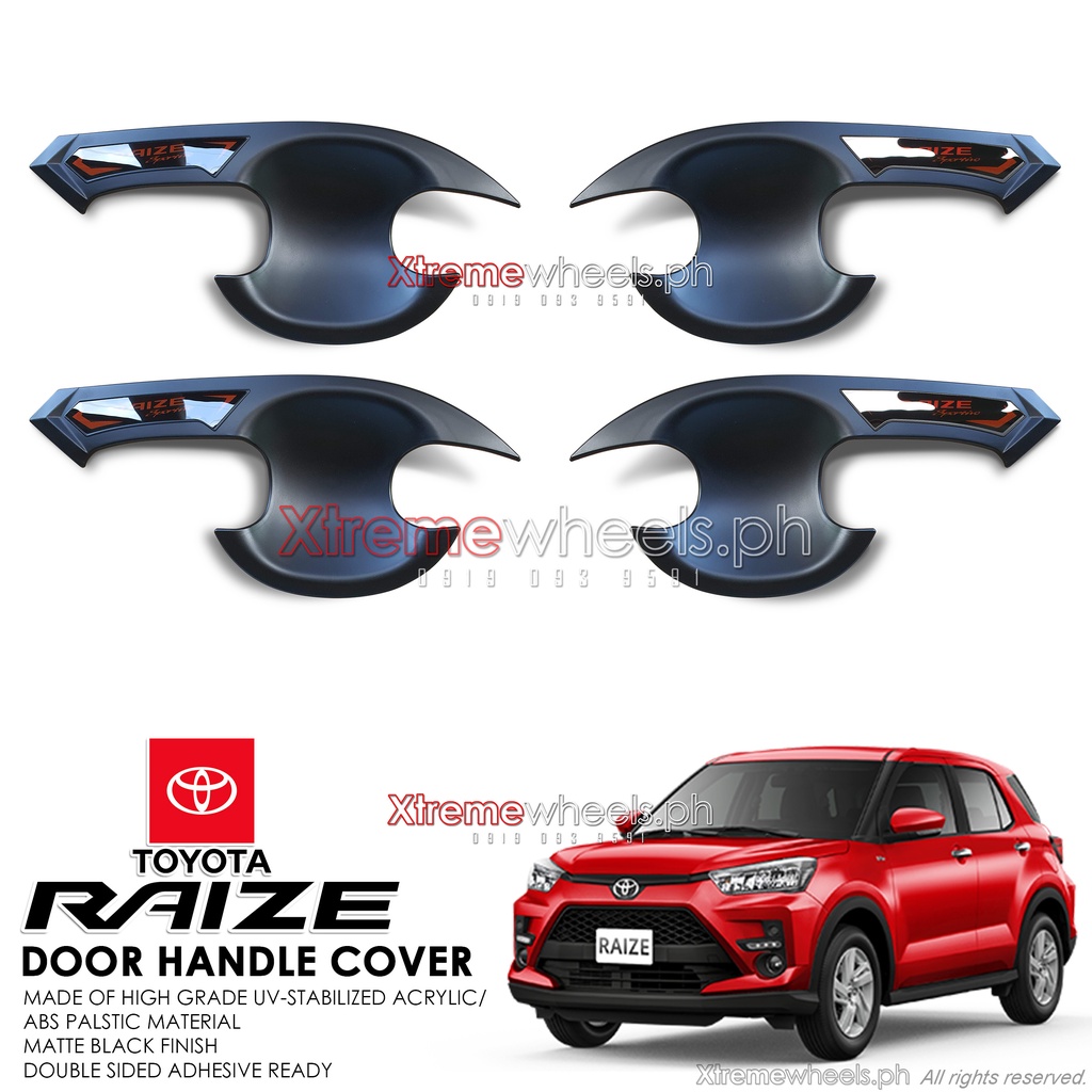 Toyota Raize 2022-2025 Thailand Made Matte Black Door Bowl w/ Raize ...