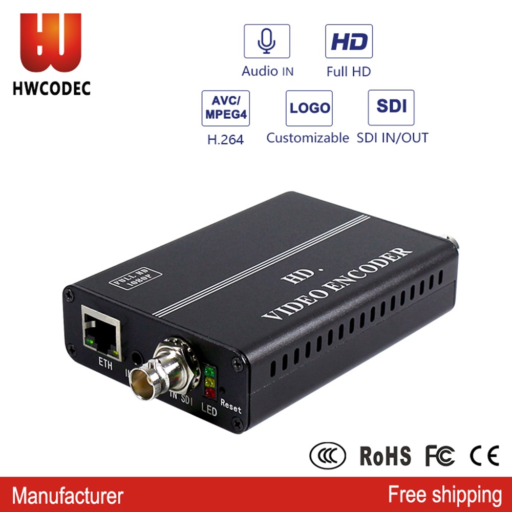 HWCODEC H8114 Video Encoder H.264 Encoder SDI to IP Digital IPTV ...