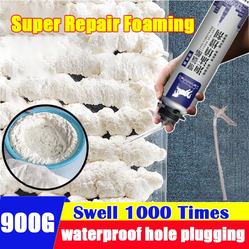 900g PU Sealant Foam Spray Polyurethane Expanding 120 Times High Foaming Fill Gaps | Shopee ...