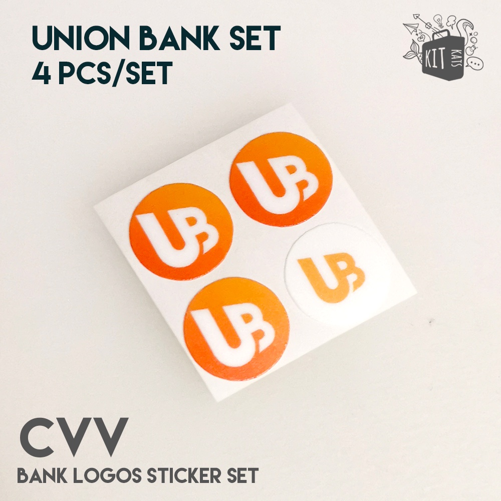 CVV stickers for back of card security (Bank logos edition) | Shopee ...