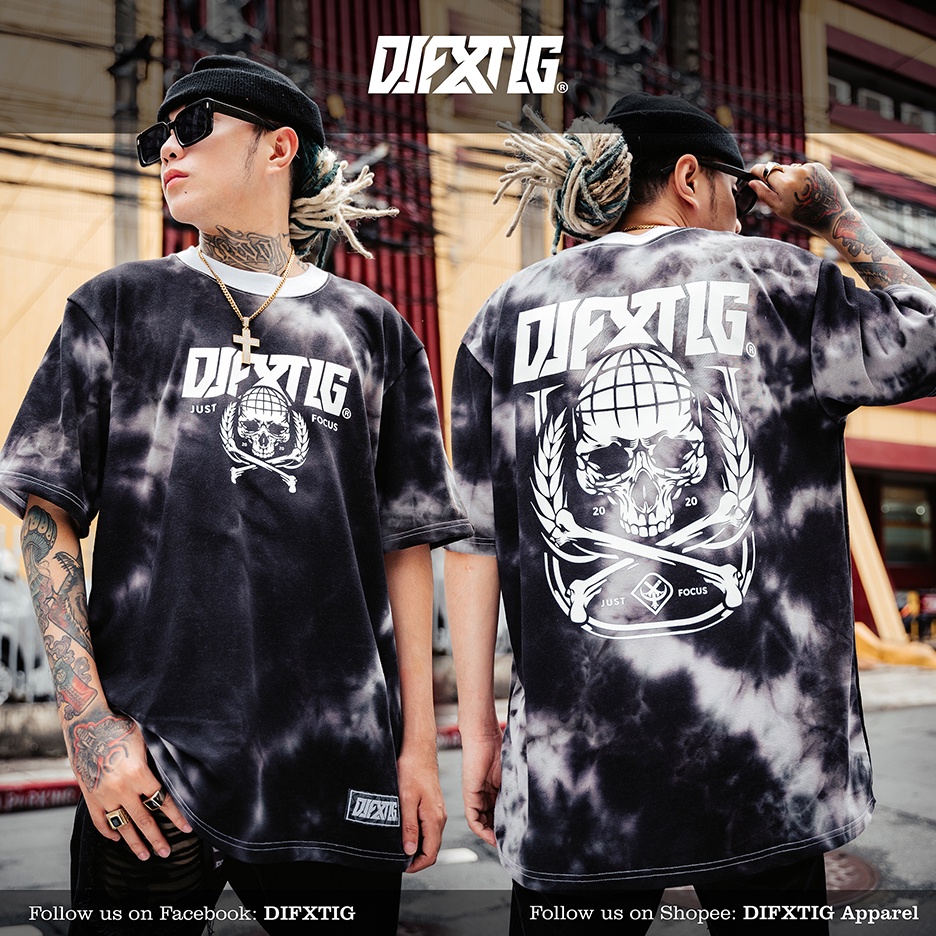 DIFXTIG® CLOTHING - "GLOBESKULL" TIEDYE SHIRT | Unisex | Men | Women ...