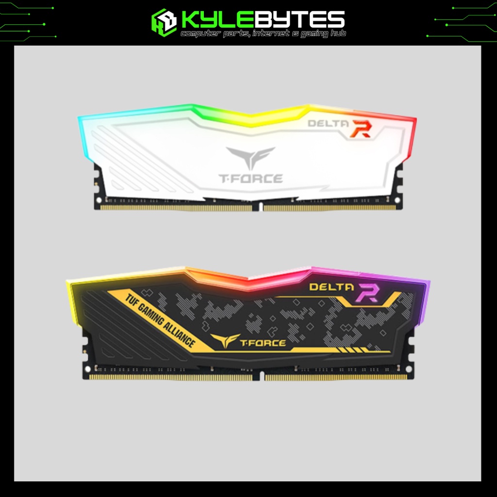 Team Group T-force Delta RGB 8GB DDR4 3200Mhz (WHITE / TUF GAMING ...