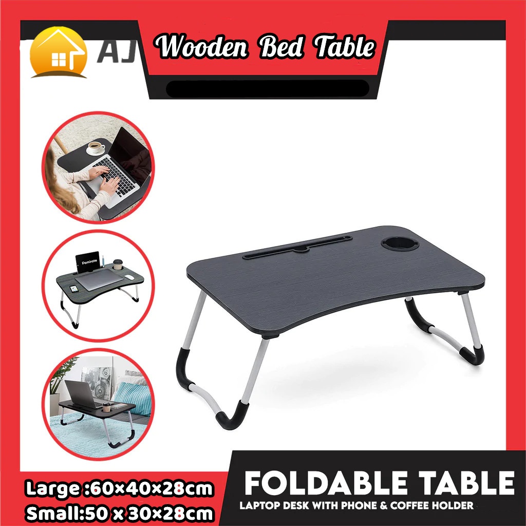 COD Foldable Laptop Table Kids & Adults Study Working Table with Cup ...