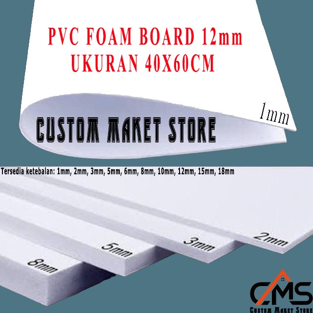 Pvc BOARD / PVC FOAM BOARD 12MM 40X60CM | Shopee Philippines