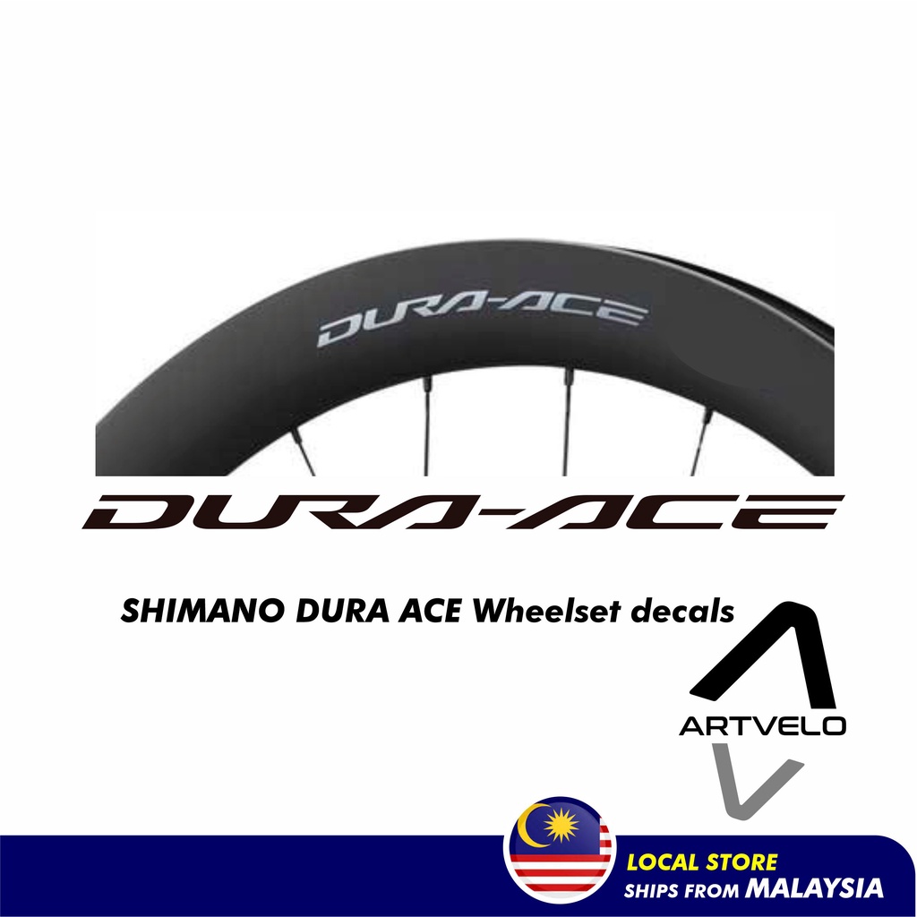 Shimano DURA-ACE cycling sticker 6 pcs wheelset decals set for 40 to 50 ...