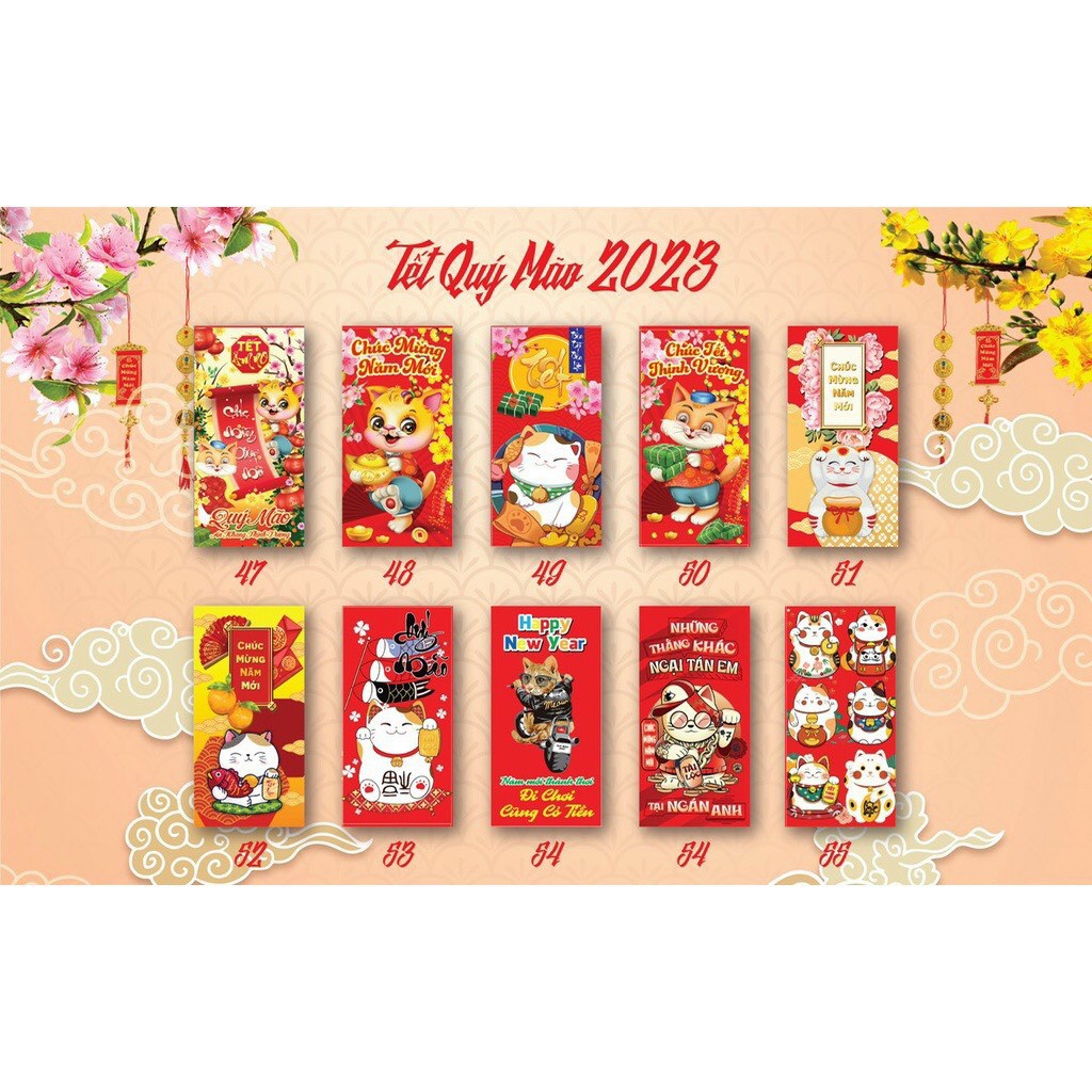 Red Envelopes CNY 2023 Beautiful and Cheap Lucky Red Envelopes | Shopee ...
