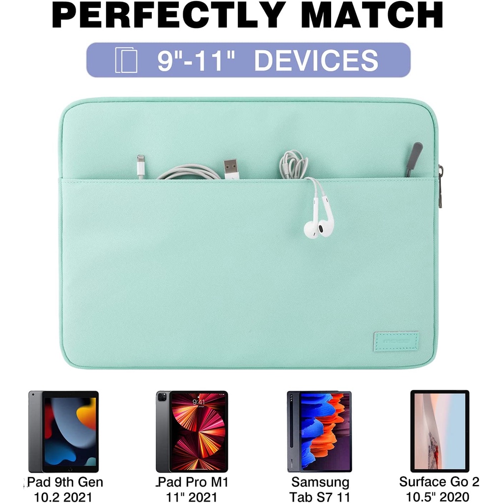 MoKo 11 Inch Tablet Sleeve Bag Carrying Case Fits iPad Pro 11, Air 4 10 ...