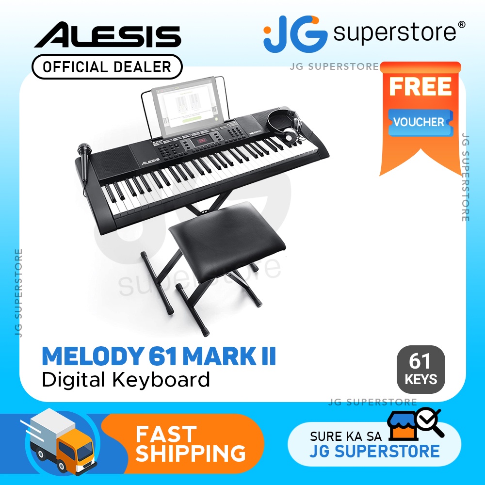 Alesis Melody 61 MKII 61-Keys Digital Keyboard - Built In Speakers ...