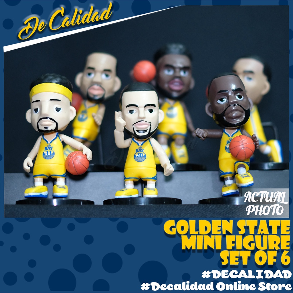 Golden State Warriors Stephen Curry Klay Thompson Mini Figure Set of 6 ...