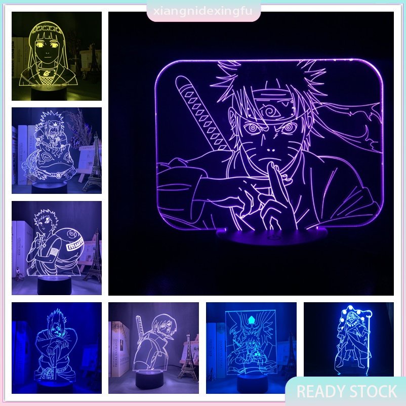 Naruto LED Night Lights Uzumaki Team 7 Sasuke Kakashi Hatake Kids ...