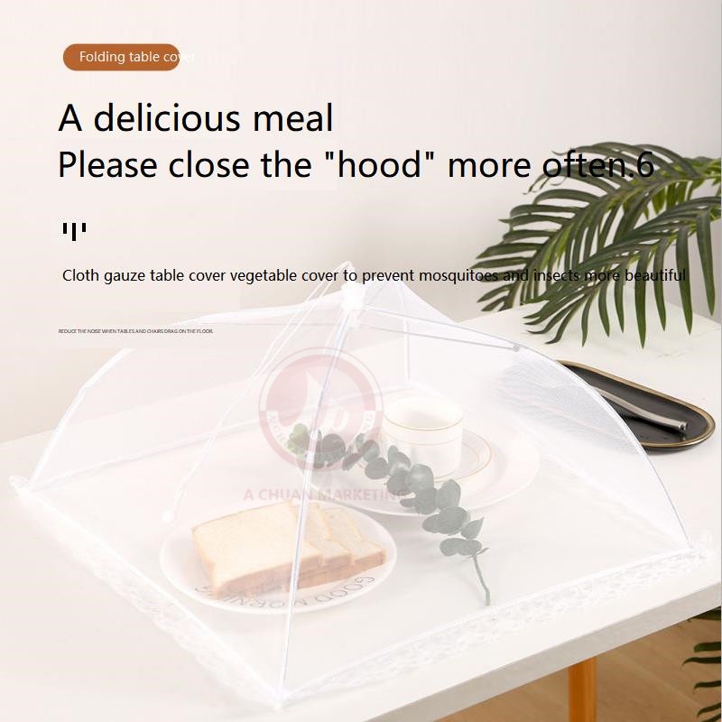 Folding Food Mesh Cover Tent Home Dining Table Kitchen Counter WD-E20 ...