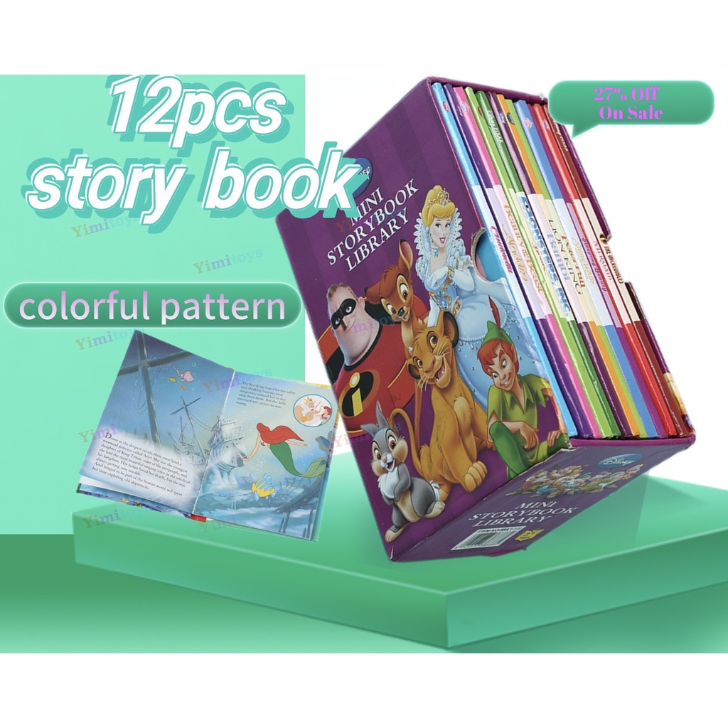 12in1 Storybook Library Kids Toddler Children Story Book Children ...