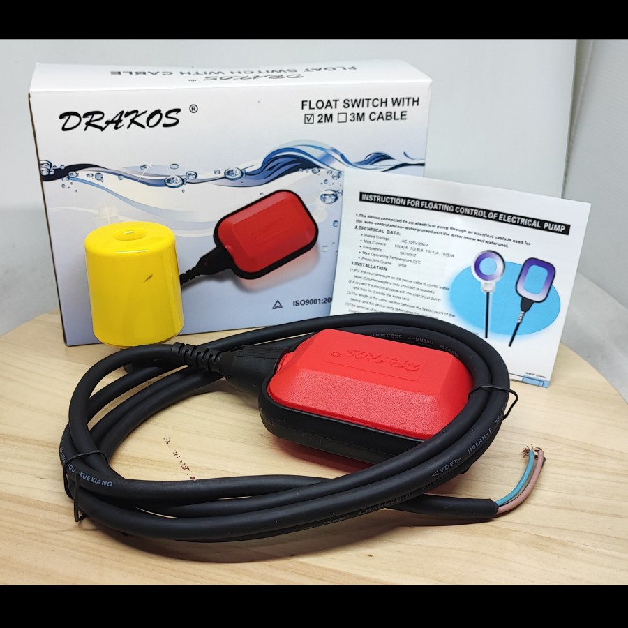Float switch DRAKOS Cable 2m | Automatic Reservoir floating Buoy ...