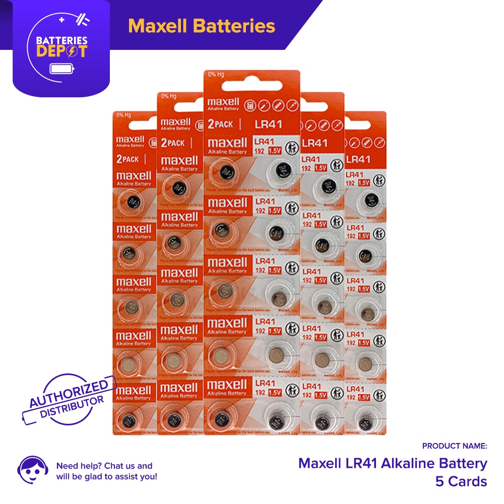 Maxell Alkaline Battery LR41 (sold by cards) | Shopee Philippines