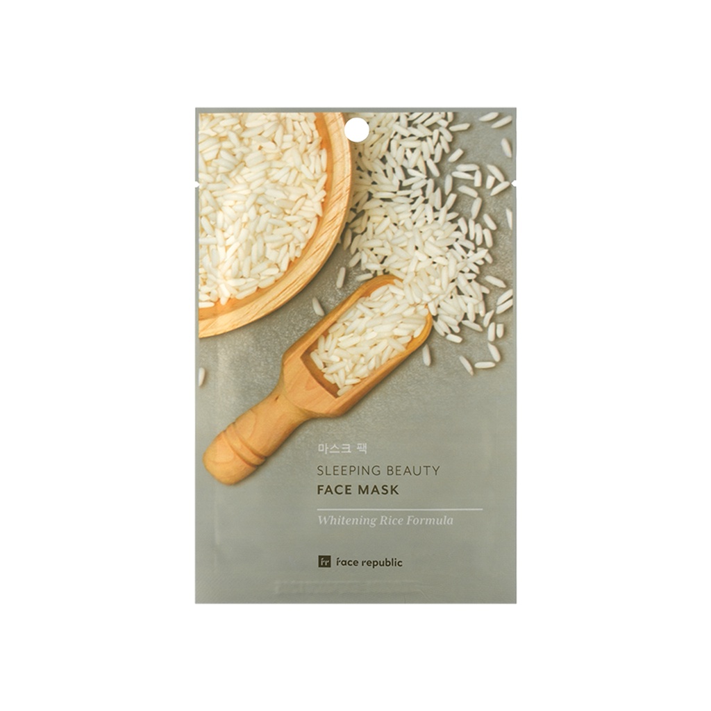 Face Republic Sleeping Beauty Face Mask Whitening Rice Formula 23g ...