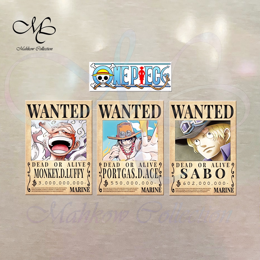 FRIDGE MAGNET - ONE PIECE ANIME BROTHERHOOD TRIO LATEST BOUNTY [ 3 ...