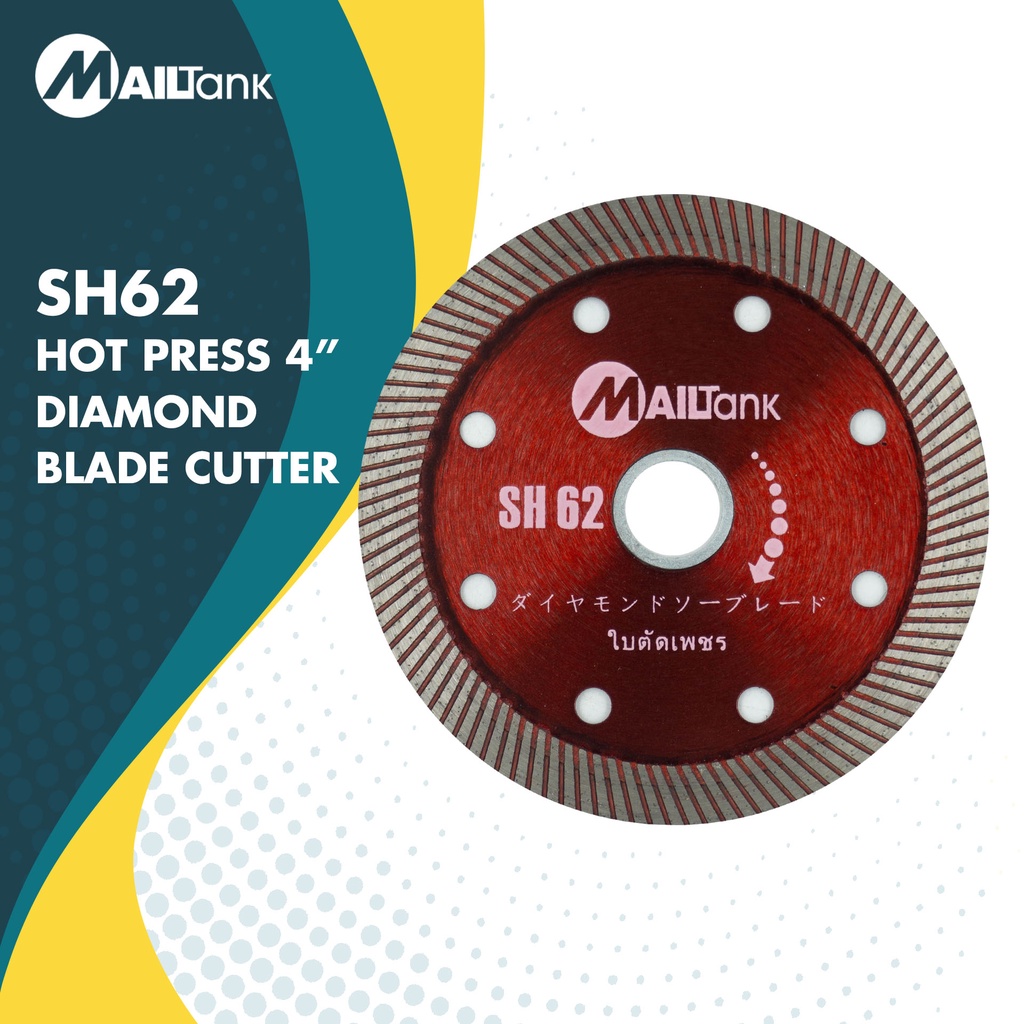 MAILTANK (SH62) Hot Press 4" Diamond Blade Marble Cutter | Shopee ...