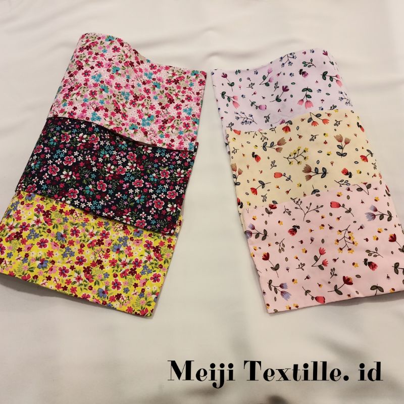 KATUN Floral Print Cotton Fabric (115cm Width) | Shopee Philippines