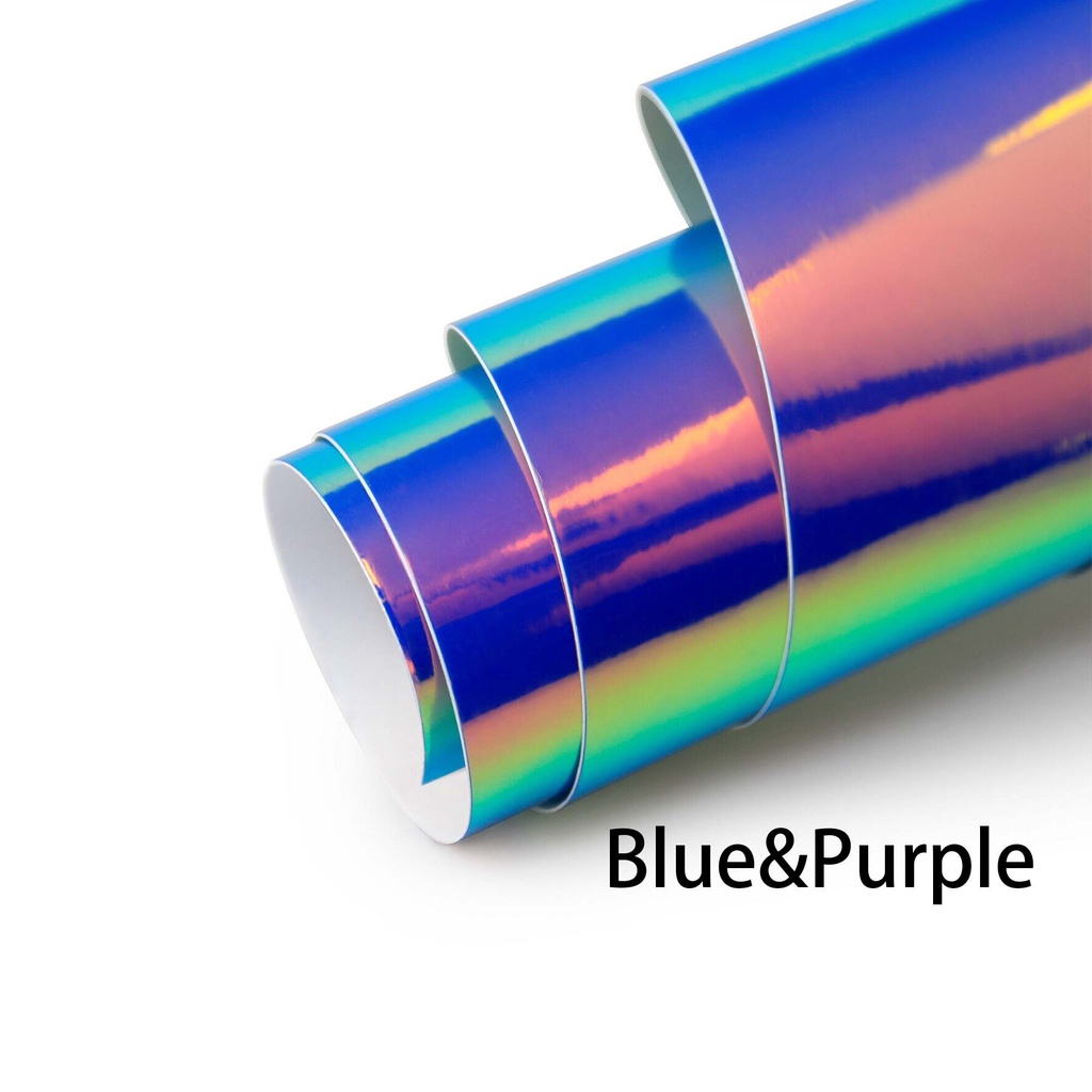 HTVRONT Holographic Permanent Self Adhesive Vinyl Sticky Back Sign ...