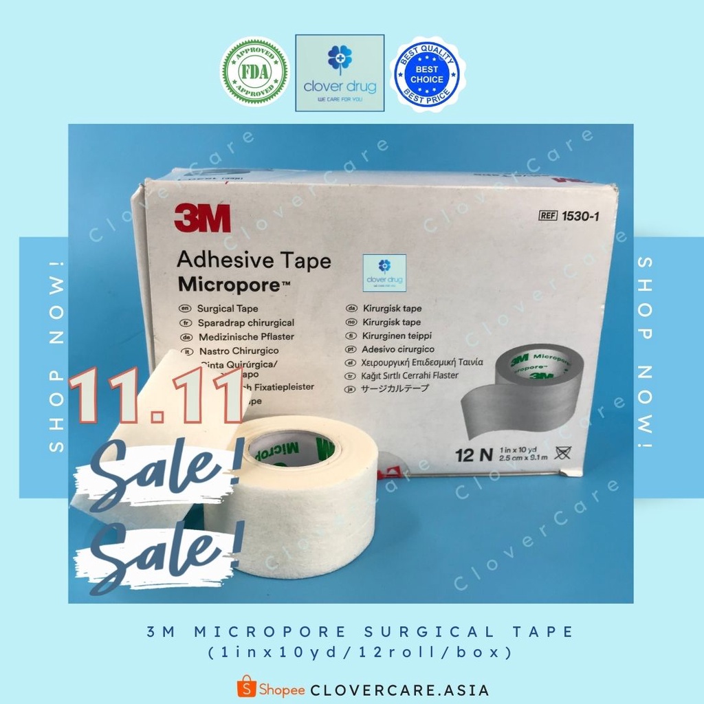 3M Micropore Tape (12rollsbox) | Shopee Philippines