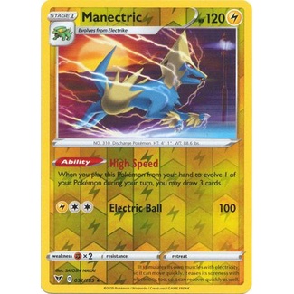 052/185 - Manectric - Rare - SWSH04: Vivid Voltage - Reverse Holo Card - Pokemon TCG | Shopee ...