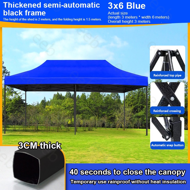 3x4.5m,3x6m Foldable Retractable Tent Heavy Duty Tent Canopy Waterproof ...