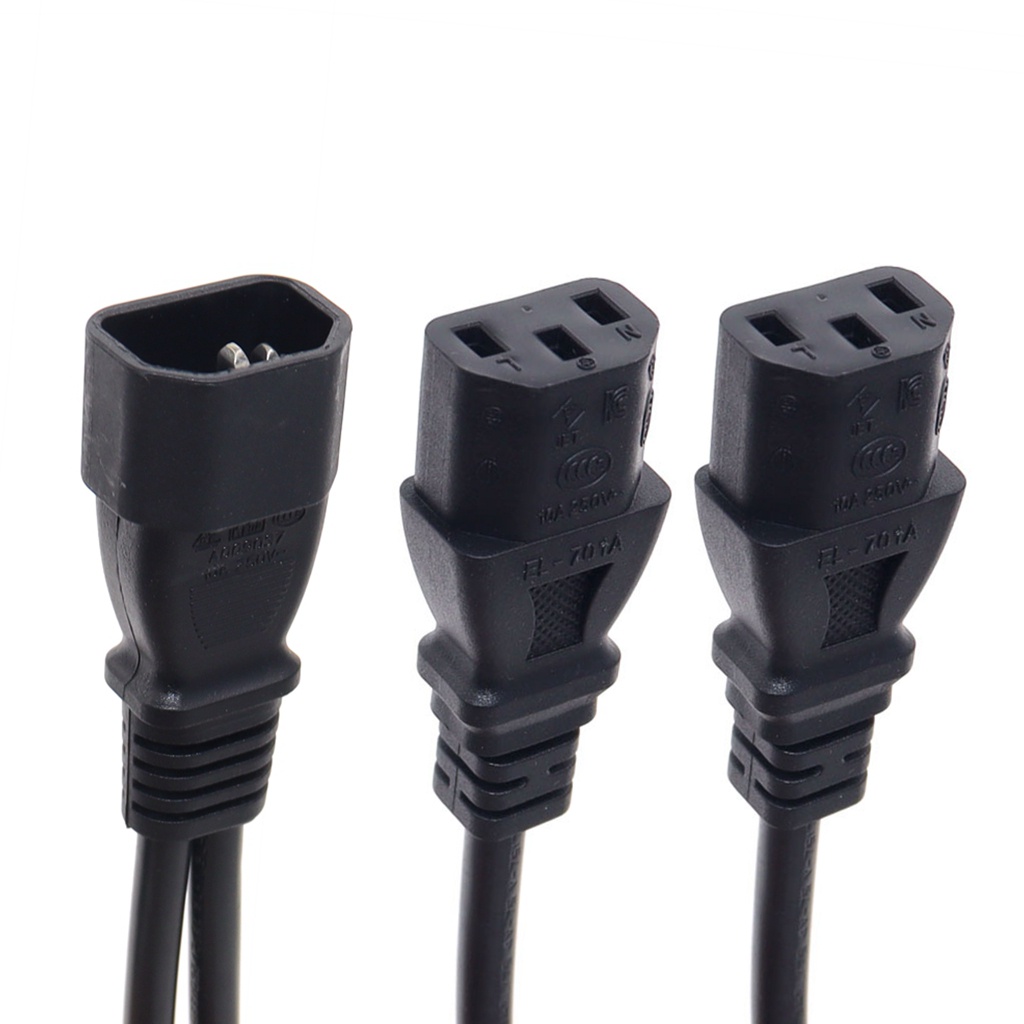 UPS Server Splitter C14 to 2 x C13 Power Adapter Cable Single C14 to ...