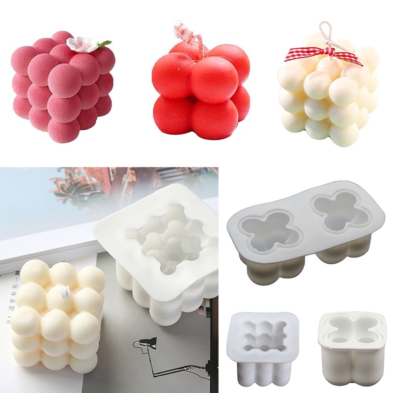 【IN Stock Store】Kitchen 3D Silicone Mold Cube Baking Mousse Cake Mold ...