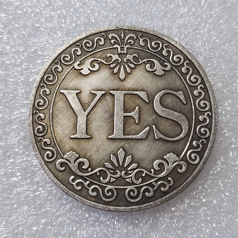 Antique Crafts YES/NO Decision-Making Coin Commemorative Coin Silver ...