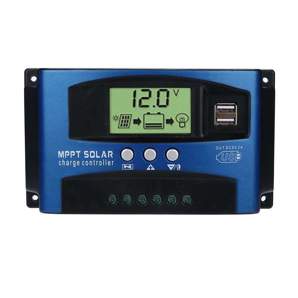 Mppt Solar Charge Controller 100a 60a 50a 40a 30a Power Dual USB Lcd Display | Shopee Philippines