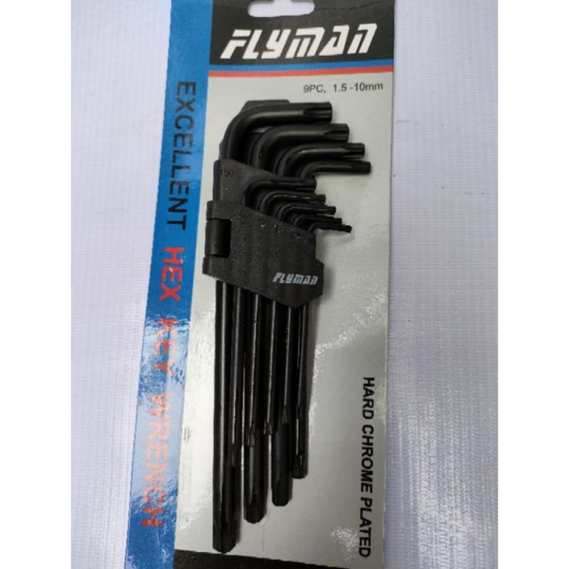 Allen wrench hex key 9pcs flower type | Shopee Philippines