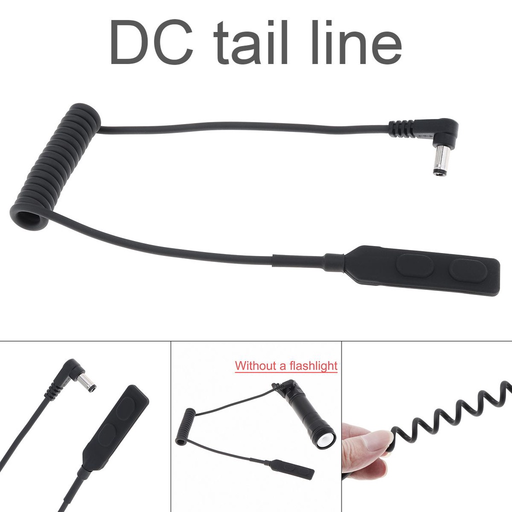 Professional Hunting Tactical Flashlight Rat Tail Switch w/ 2 Pressure ...