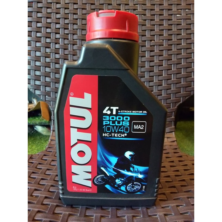 Motul 3000 PLUS 10W40 4T HC - TECH MOTOR Oil (1Liter) | Shopee Philippines