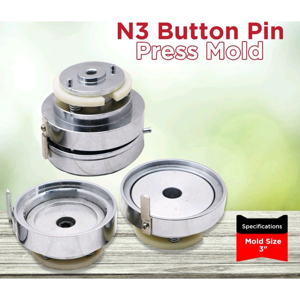 QUAFF Button Pin Press Machine N3 Swing Type Button Press Body and Mold ...