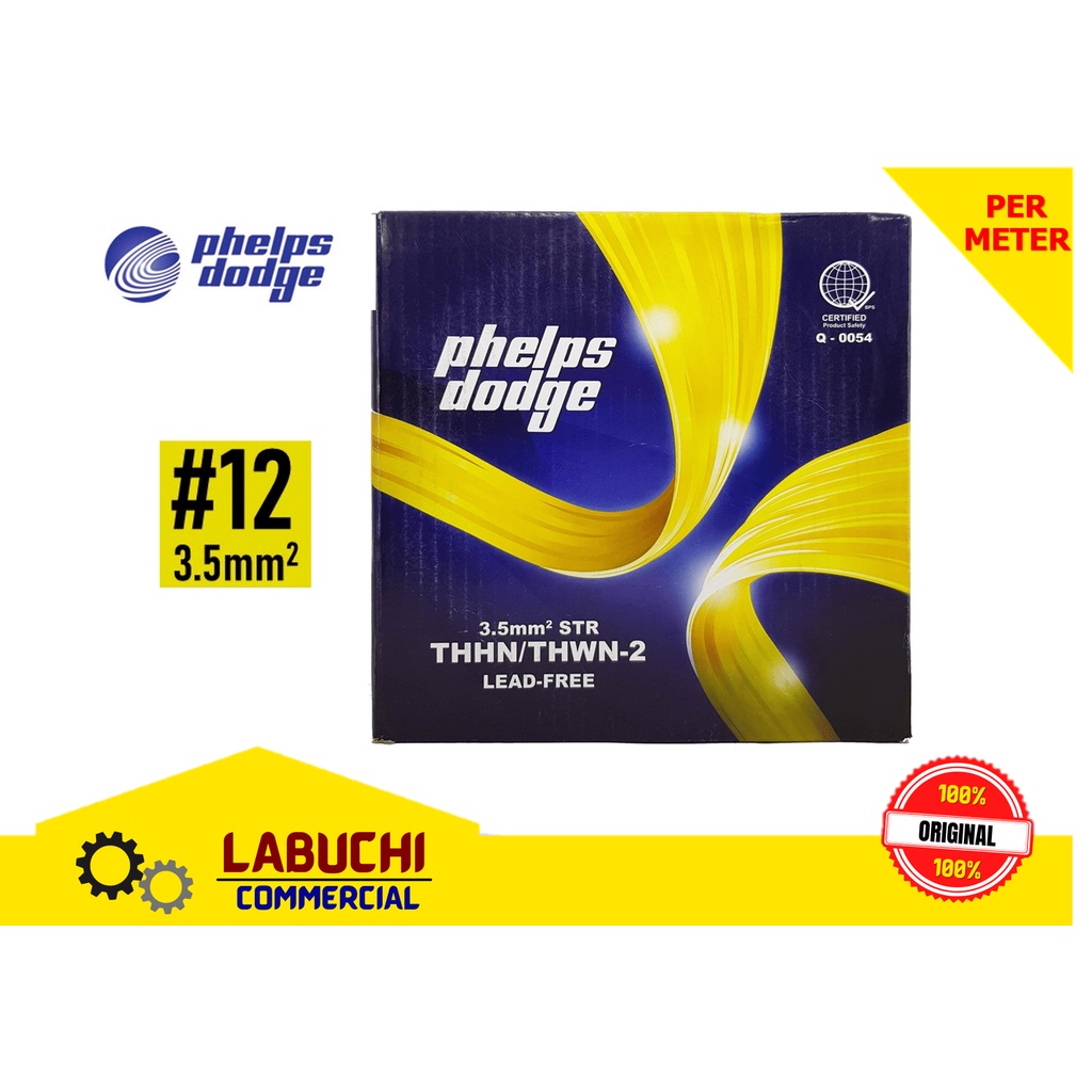 [PER METER] ELECTRICAL WIRE 3.5mm2 THHN/THWN-2 STRANDED #12 | PHELPS ...