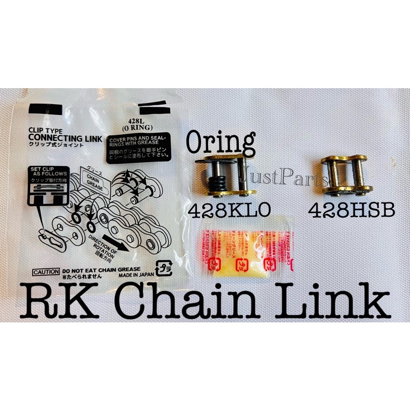 RK Racing Chain Lock 428HSB/ 428KLO Oring (clip type) | Shopee Philippines