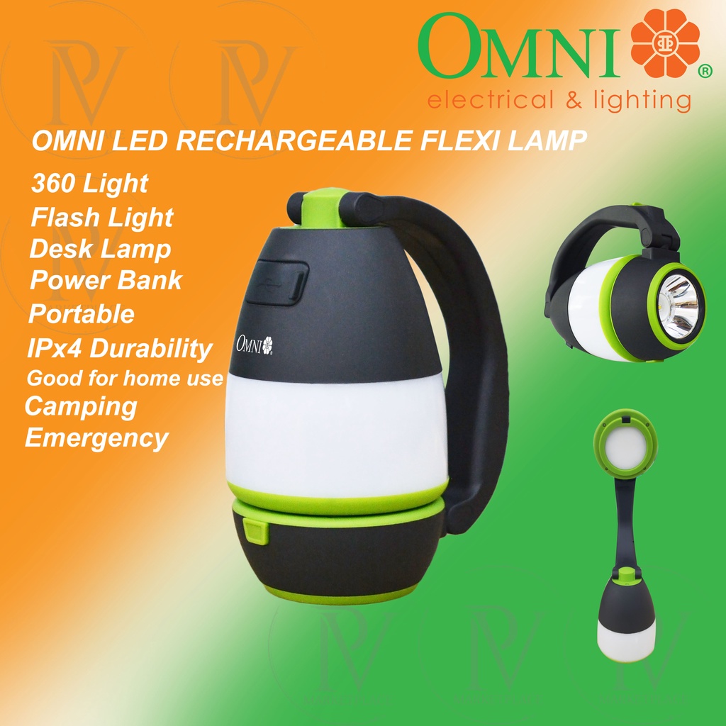 OMNI LED Rechargeable Flexi Lamp 4in1 Led Lamp, Flash Light, Desk Lamp ...