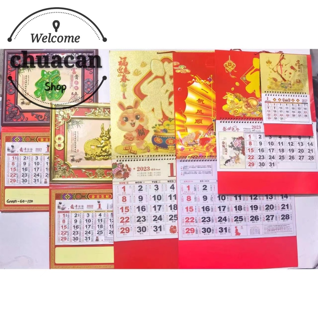 2023 Year Of The Rabbit Chiness Lucky Calendar Perfect Gift Of The Year ...