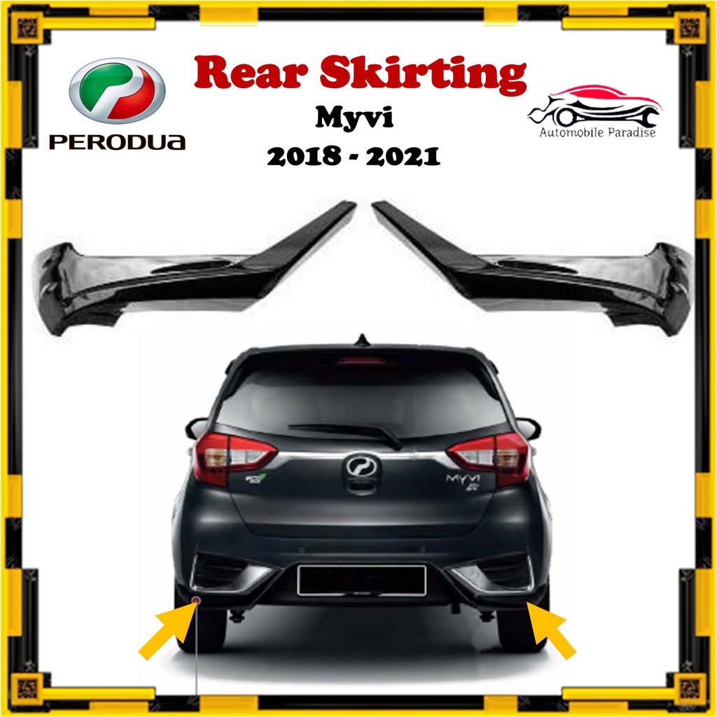 Perodua Myvi - Rear Skirtings with Paint / without Paint ( Gear Up ...