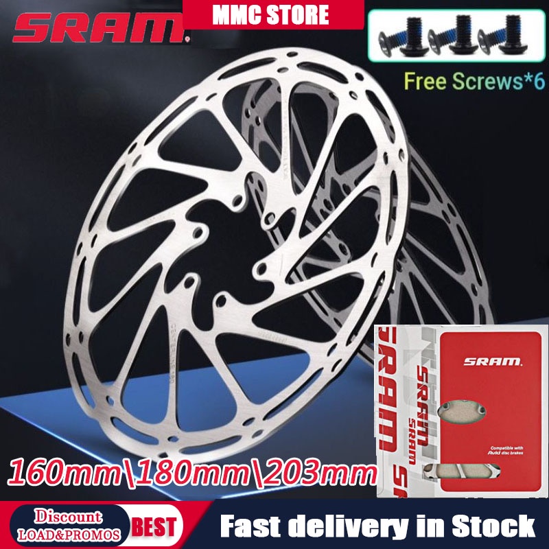 SRAM MTB Rotor 160mm 180mm 203mm Stainless Steel Mountain Bike Disc ...