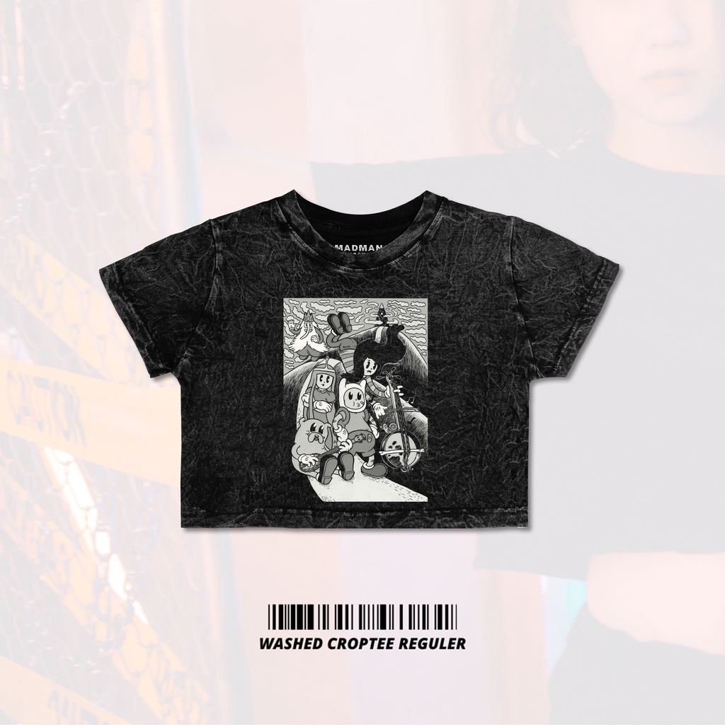 Madman CROPTEE Premium Vintage Cartoon Comic | Washed Croptop | Cartoon ...