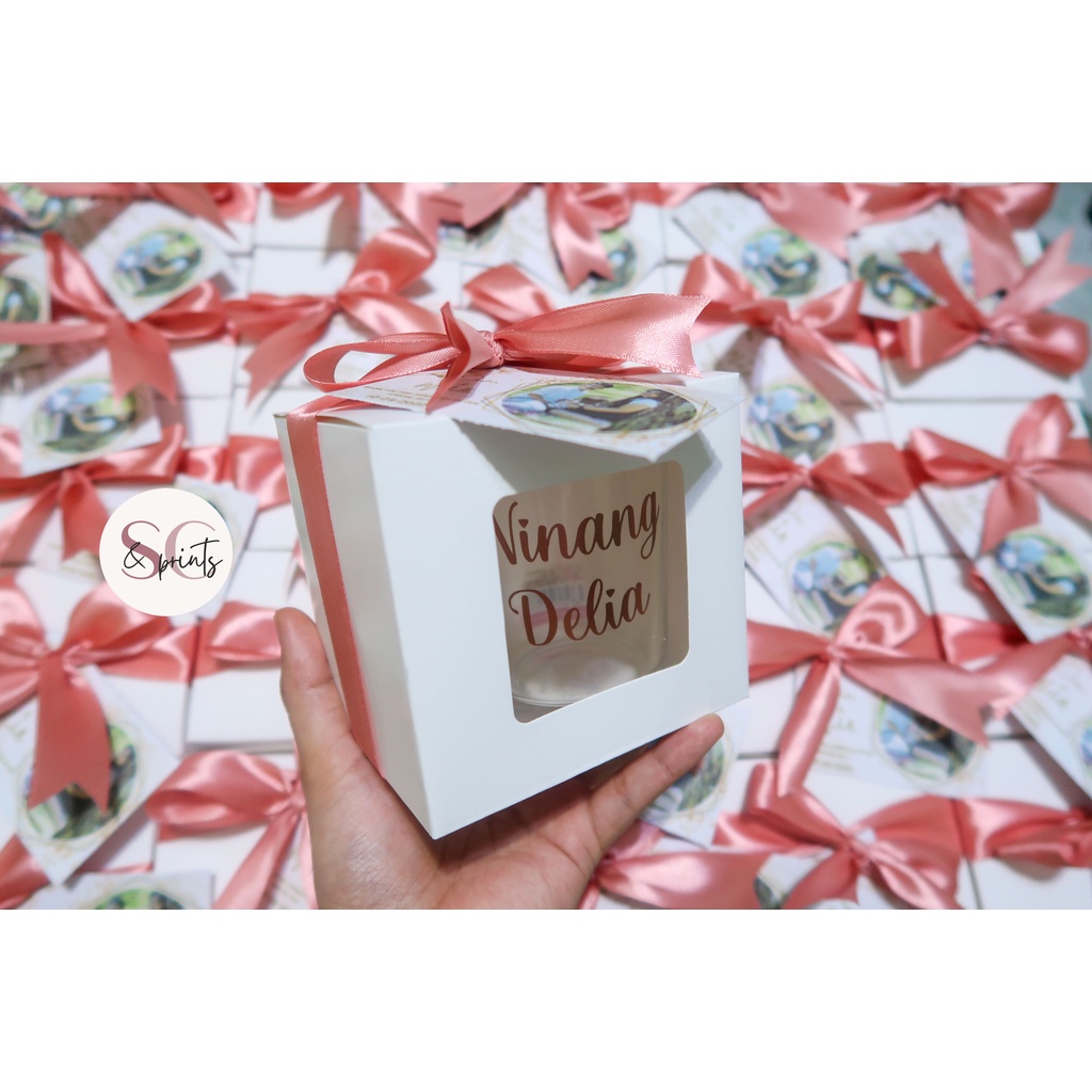 Bulk Personalized Clear Glass Mugs for wedding, christening baptismal ...