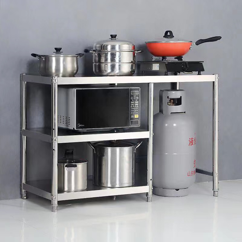 【COD】Stainless Steel 2 Stove Table Gas Stove Stand Duty Kitchen Rack ...