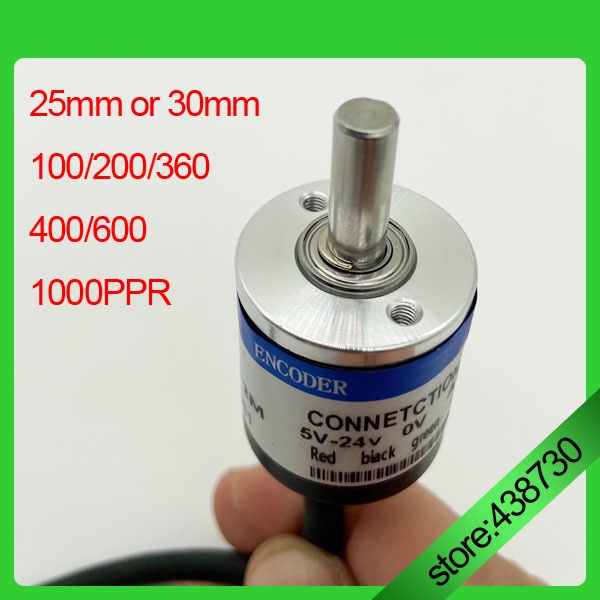 MINI incremental rotary encoder outer diameter 30mm 25mm shaft diameter ...