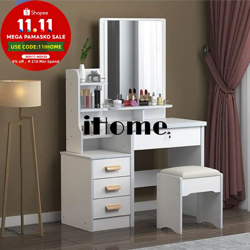 【NEW】European Style Dressing Table EASY TO ASSEMBLE | Shopee Philippines