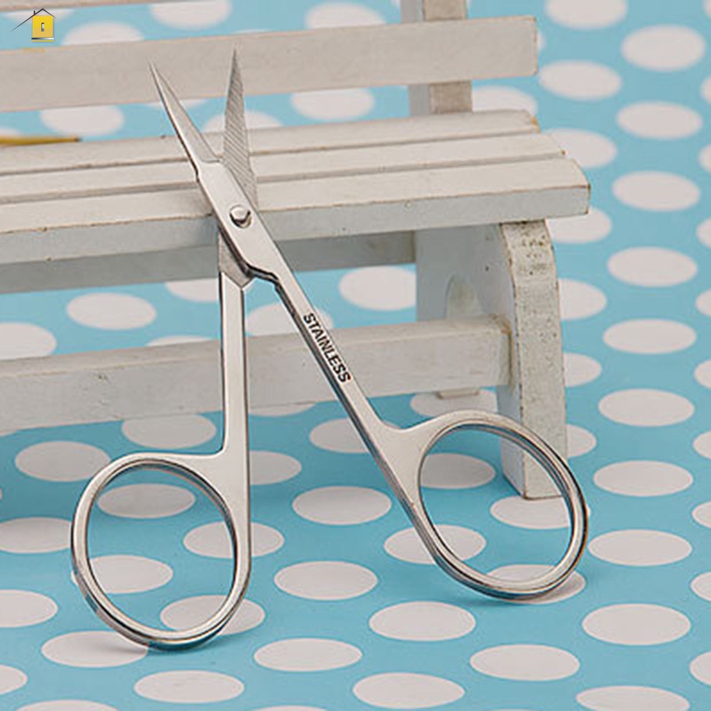 3pcs Stainless Steel Curved Tip Thin Blade Scissors Convenient to Carry ...