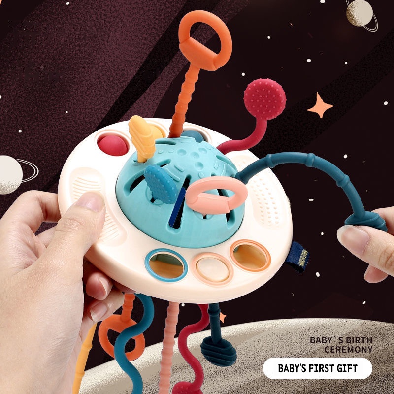 Children's educational toys sensory pumping UFO lala exercise hand fine ...